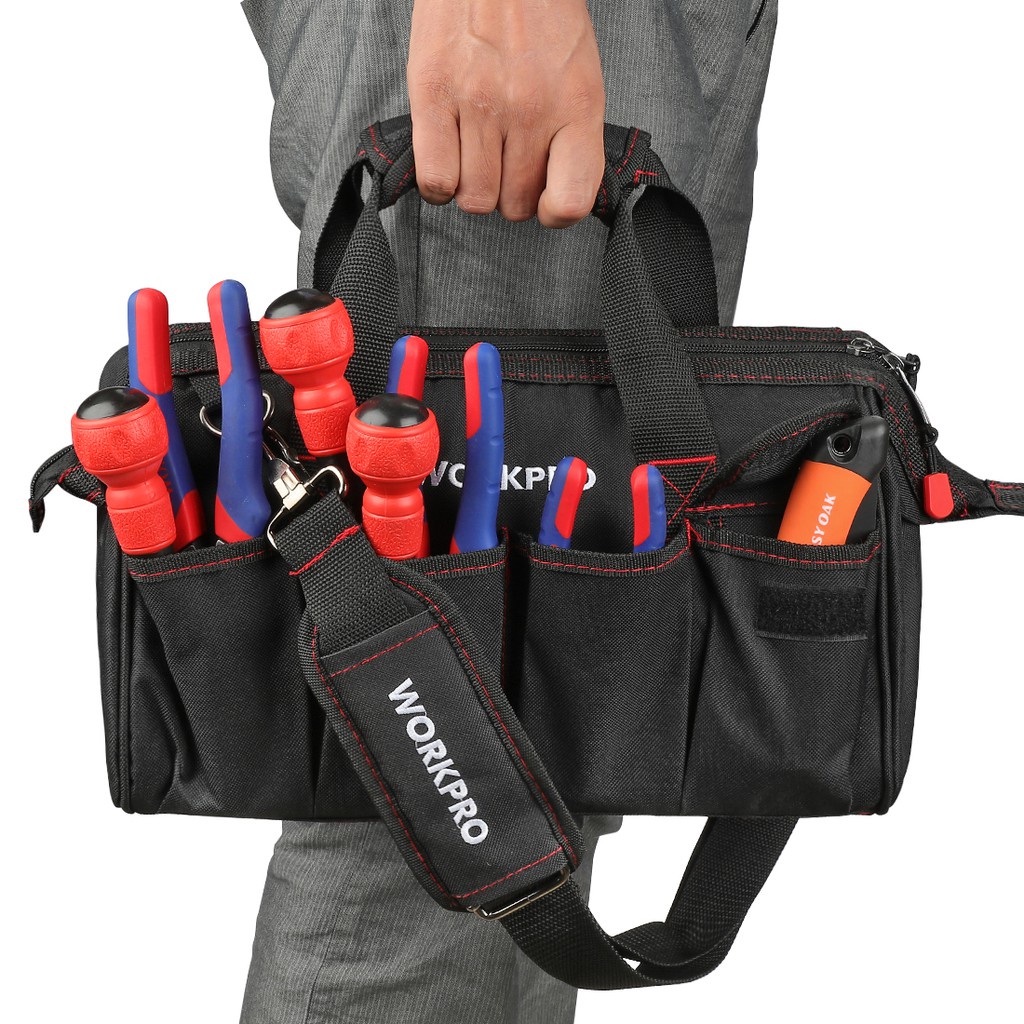 Workpro 12/14/16/18 Inches Tool Bag Travel Multifunctional Bags ...