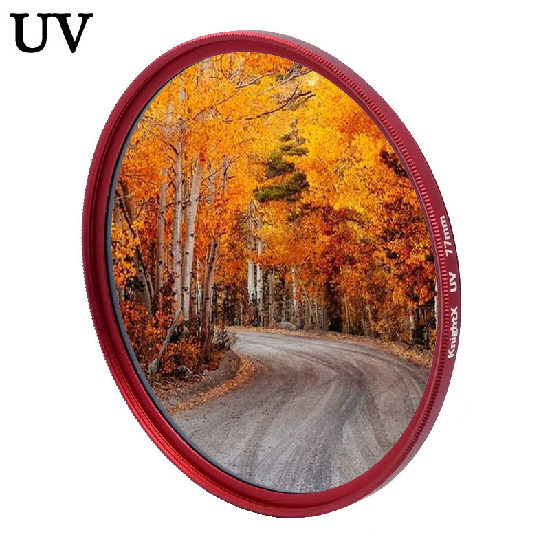 Red frame UV lens filter glasses Camera 49 52mm 55mm 58mm 62mm 67mm ...