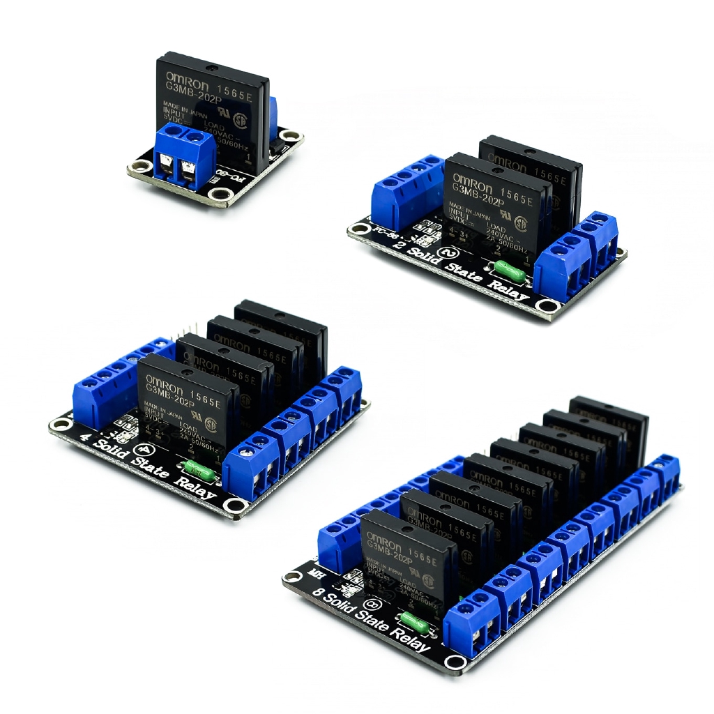 1 / 2 / 4 / 8 Channel Solid State Relay G3MB-202P DC-AC PCB SSR In 5VDC ...