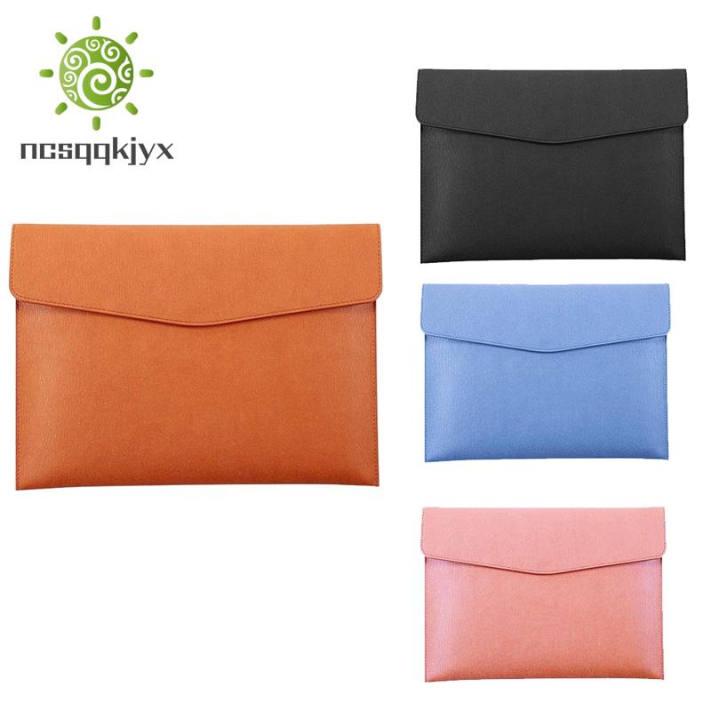PU Leather A4 File Folder Document Holder Waterproof Portfolio Envelope ...