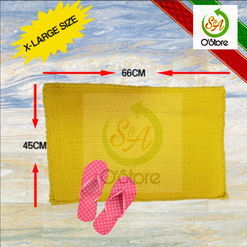 Basahan Doormat Foot Rugs Plain - (Knitted) X-Large in Size for Main ...