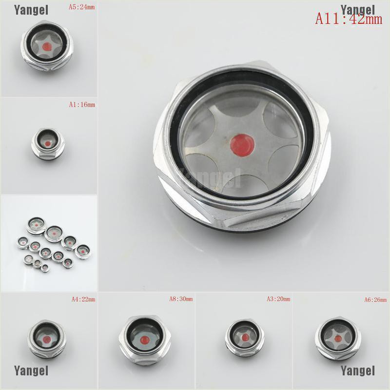 16mm-48mm male threaded metal air compressor oil level sight glass ...