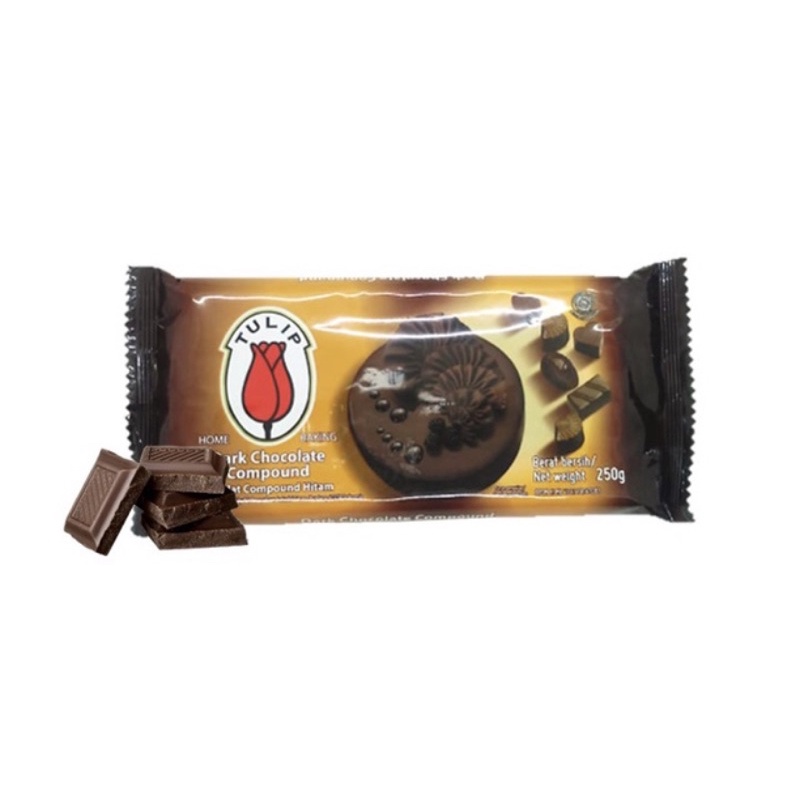 Tulip CHOCOLATE COMPOUND 250 Grams (DARK CHOCO/MILK CHOCO/WHITE CHOCO ...