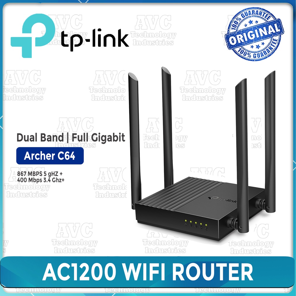 TP-LINK Archer C64 AC1200 Wireless MU-MIMO WiFi Router | Shopee Philippines