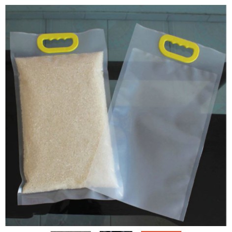 1pc 2.5kg | 5kg Transparent Plastic Rice Grain Packaging Bags with ...