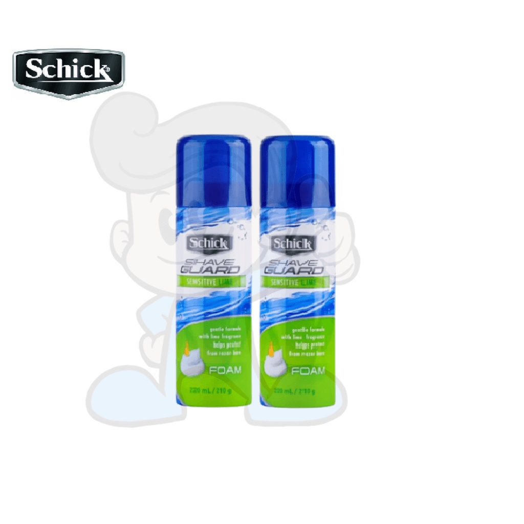 Schick Shave Guard Sensitive Lime Foam (2 x 210 g) | Shopee Philippines