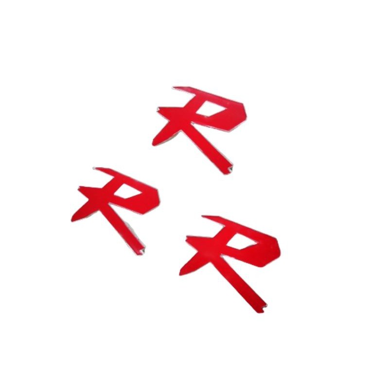 TYPE R Logo 3D emblem assorted car badges marker honda sticker metal R ...