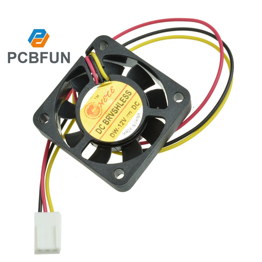 Pcbfun 3 Pin 4Cm Computer Cpu Cooler Cooling Fan Pc 40X40X10Mm Dc 12V ...
