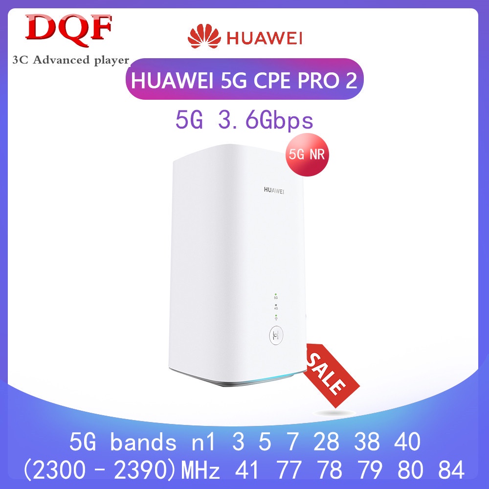 Huawei 5G CPE Pro2 (H122-373) Wi-Fi 6+ 5g 3.6Gbps 5G NSA/SA 5G bands 41/77/78/79/80/84 5G ...