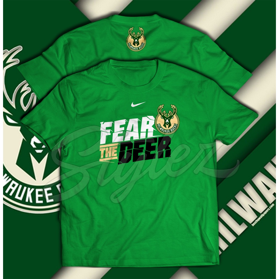 NBA MILWAUKEE BUCKS FEAR THE DEER T-SHIRT | Shopee Philippines