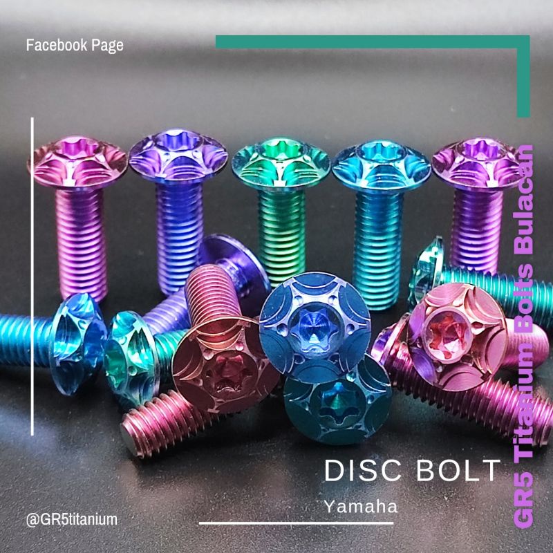 TITANIUM SCREW GR5 DISC BOLT YAMAHA (1PC) | Shopee Philippines