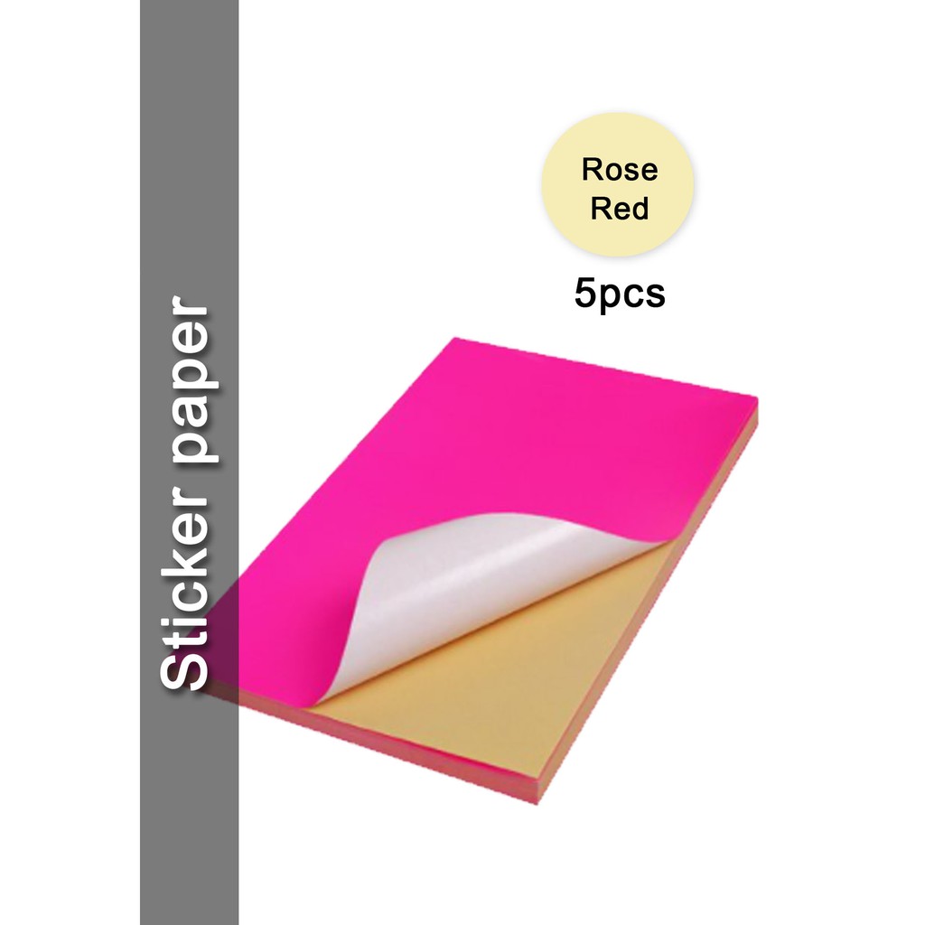 ( 5 | 10 pcs) Printable Inject Sticker paper Matte, Glossy & Kraft A4 ...