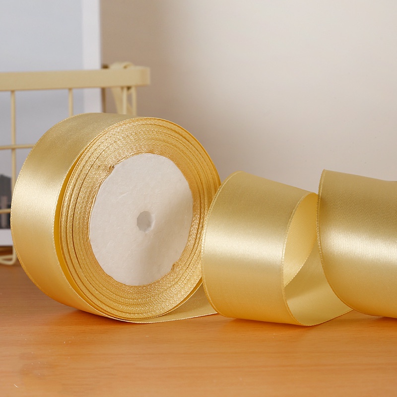 25Yards Single Color Ribbon 4cm 2cm Satin Ribbon Decorative Ribbon Gift ...