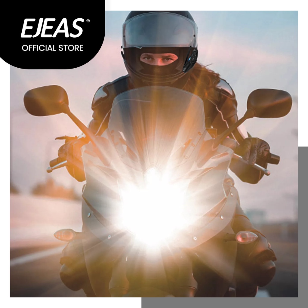 [0% Interest 6 Months SPayLater] EJEAS Q2 Motorcycle Intercom Helmet ...