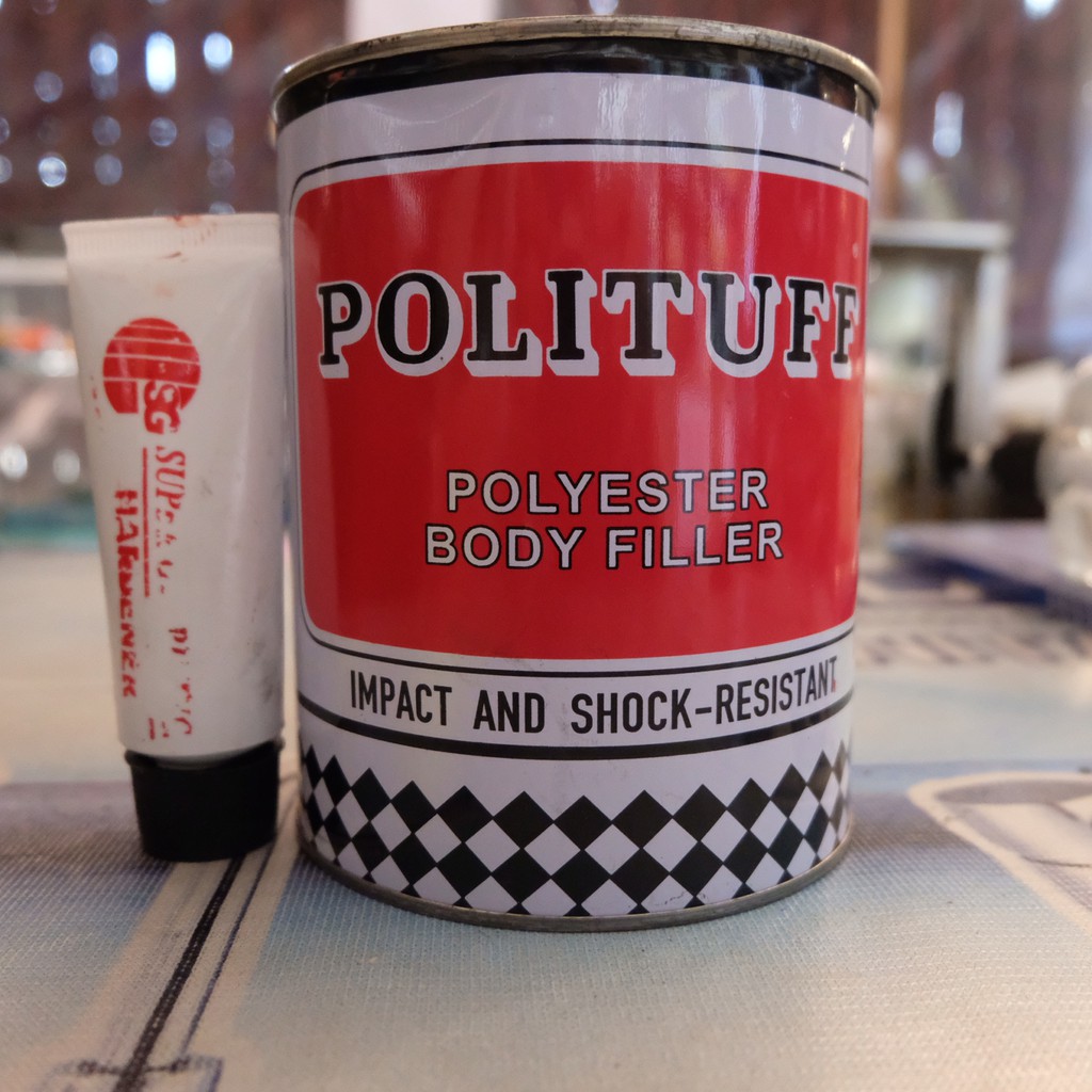 Polituff with Hardener (Polyester Body Filler) 1L | Shopee Philippines