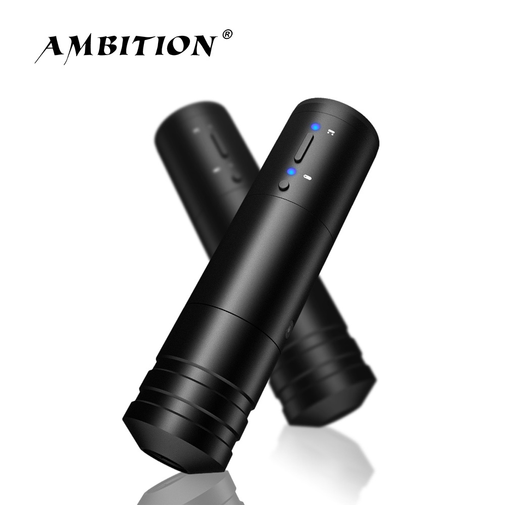 Ambition Ninja Wireless Tattoo Pen Machine Powerful Coreless DC Motor ...