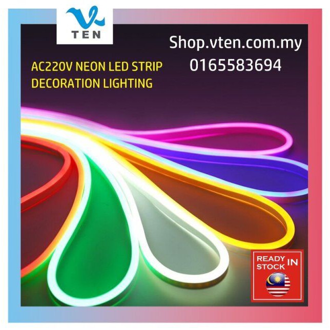 IP65 25Meter 30Meter 240V Flexible Neon LED Strip Light Food Court ...
