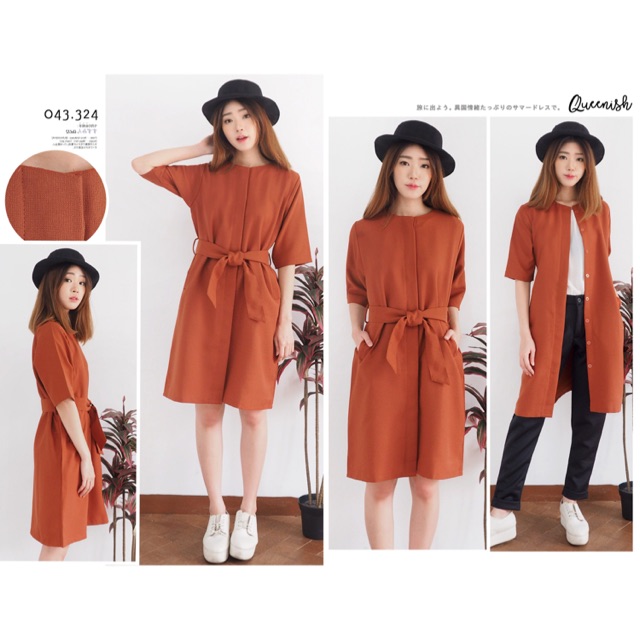 Rami Coat Dress***** | Shopee Philippines