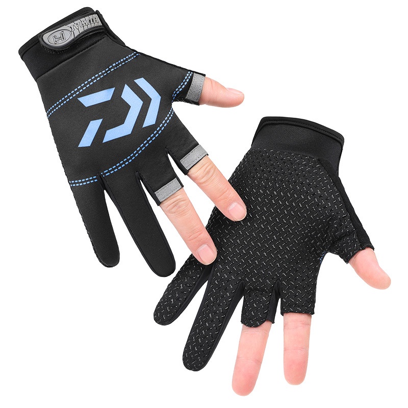 Fishing Gloves Sun Protection Breathable Fingerless Anti-slip Outdoor ...