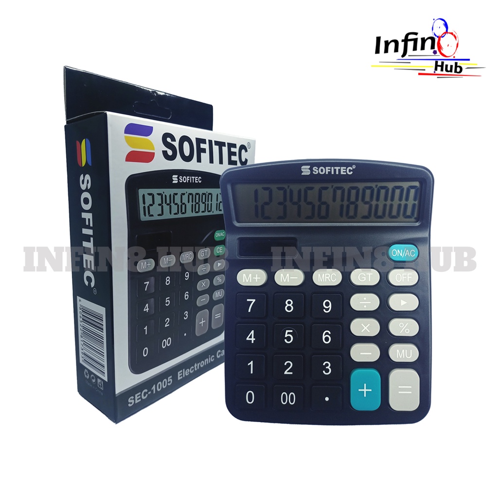 Sofitec SEC-1005 Big Display Solar Electronic Calculator 12Digits with ...
