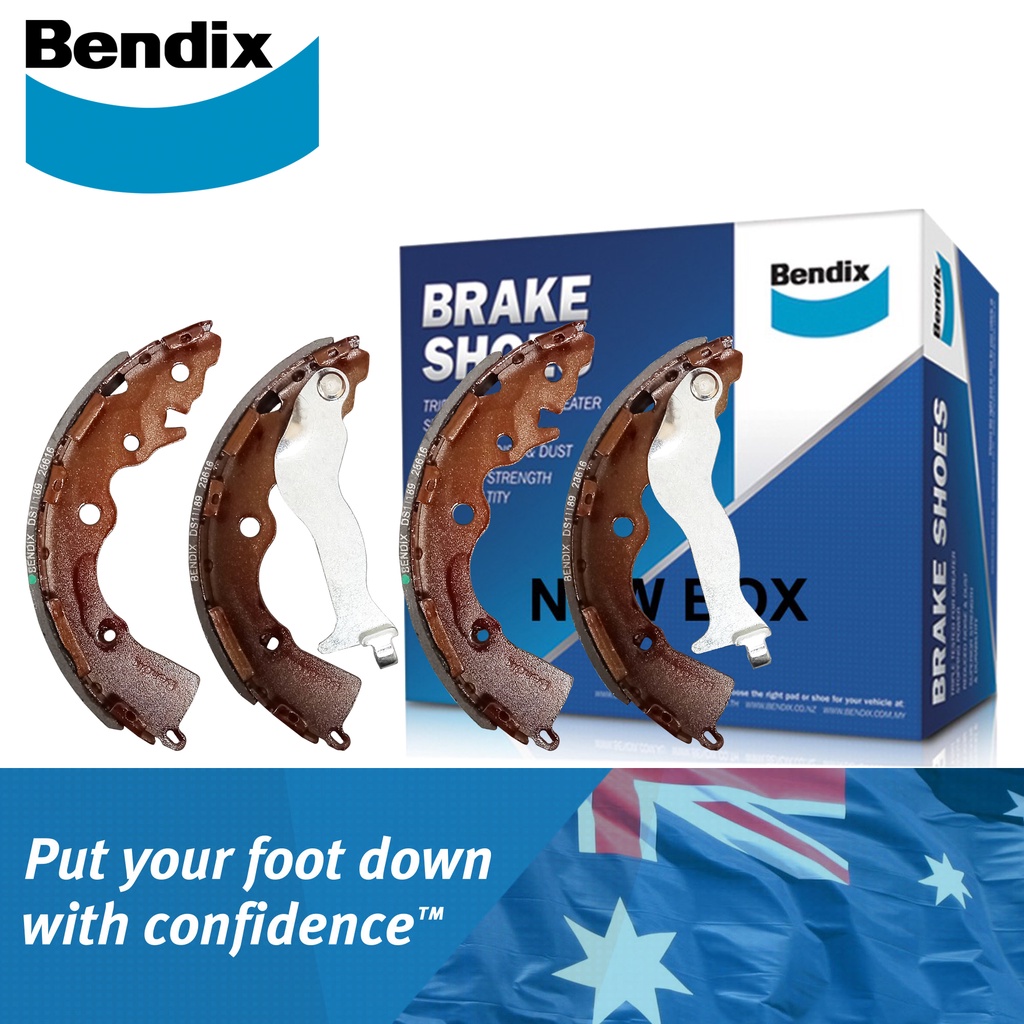 Bendix Brake Shoe DS11189/BS5014 Set for Hyundai Accent 2006-2010, Kia Rio 2006-2010,Rio 1.4 ...