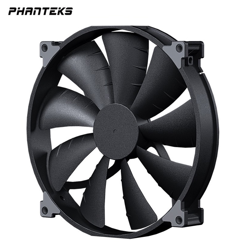PHANTEKS F200SP Black High Air Volume Computer Case Fan 200mm 3Pin ...