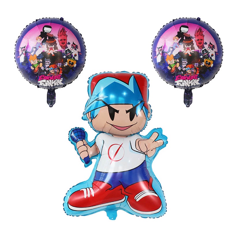 Party Decorations 10 Pieces Friday Night Funkin Games Cartoon Balloons ...