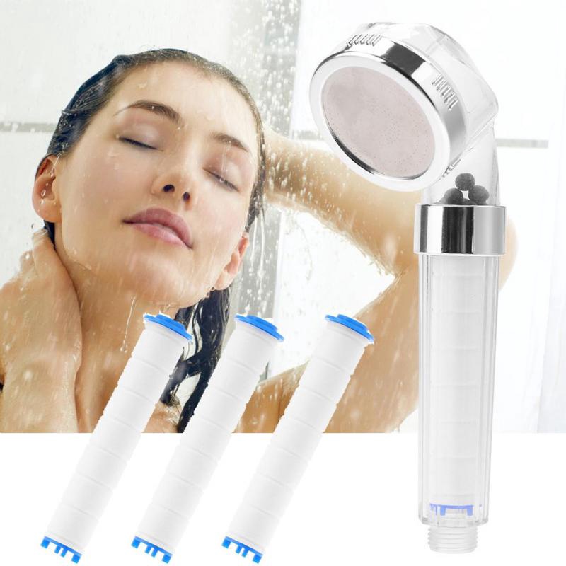Lhome Negative Ions Pressurized Handheld Shower Head Bathroom Showering