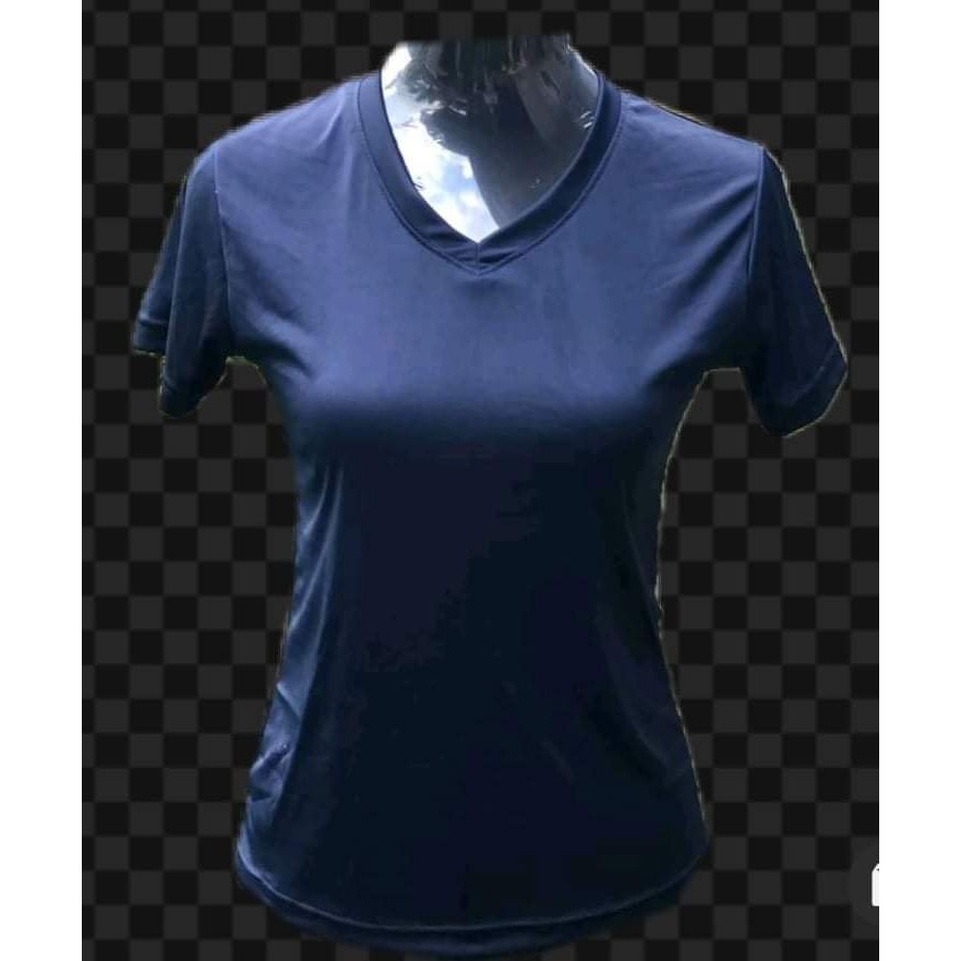 BFP Shirt VNeck Unisex Dri-Fit Navy Blue | Shopee Philippines