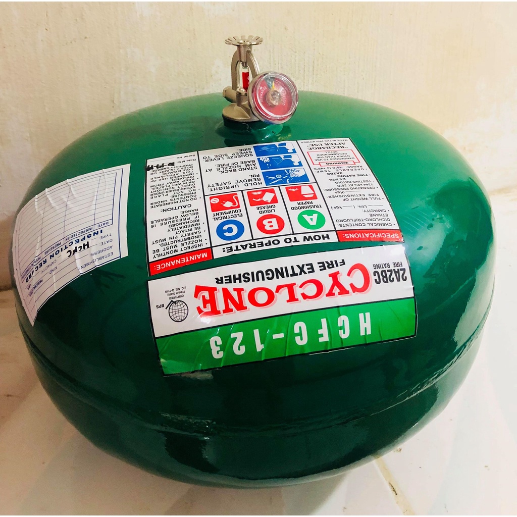 Fire Extinguisher HCFC-123 20lbs Ceiling Type CYCLONE | Shopee Philippines
