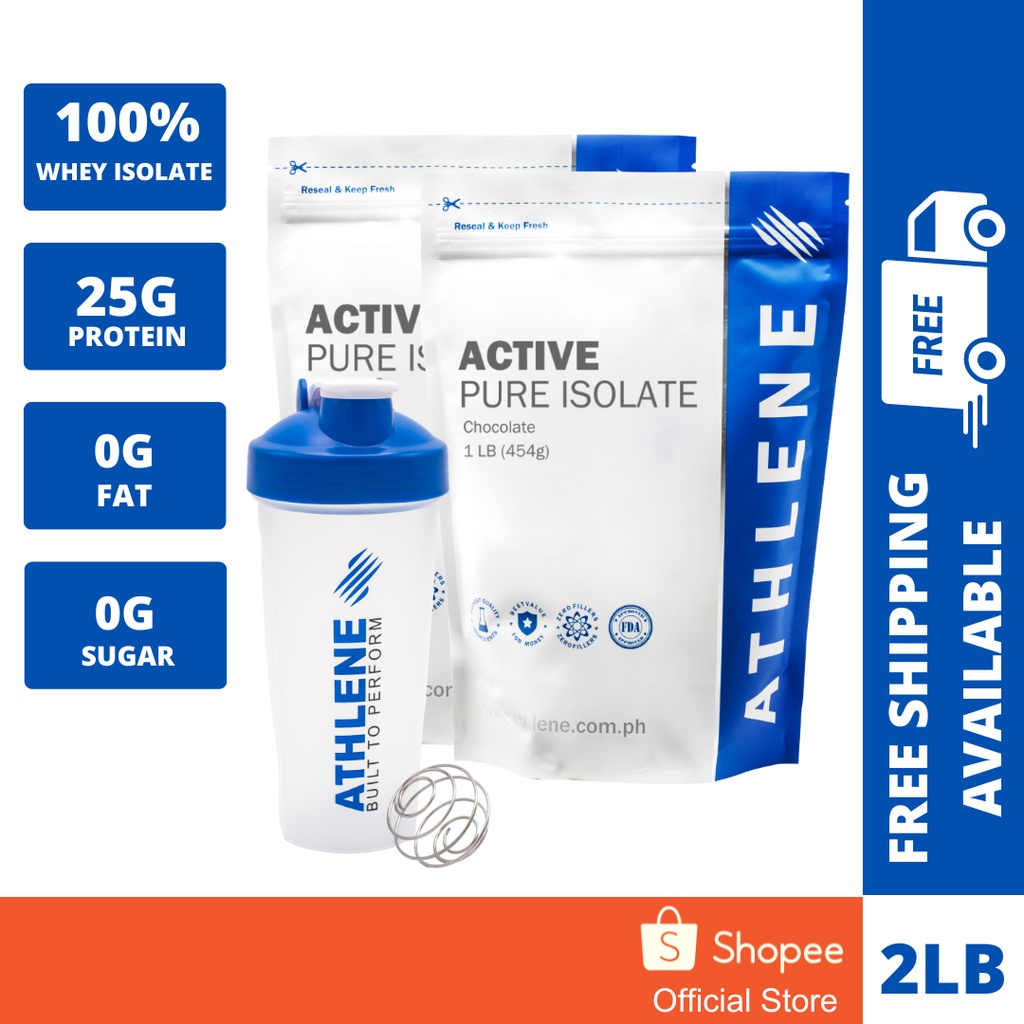 ACTIVE Pure Isolate Starter Pack 2LB 100% Whey Protein Isolate Powder ...