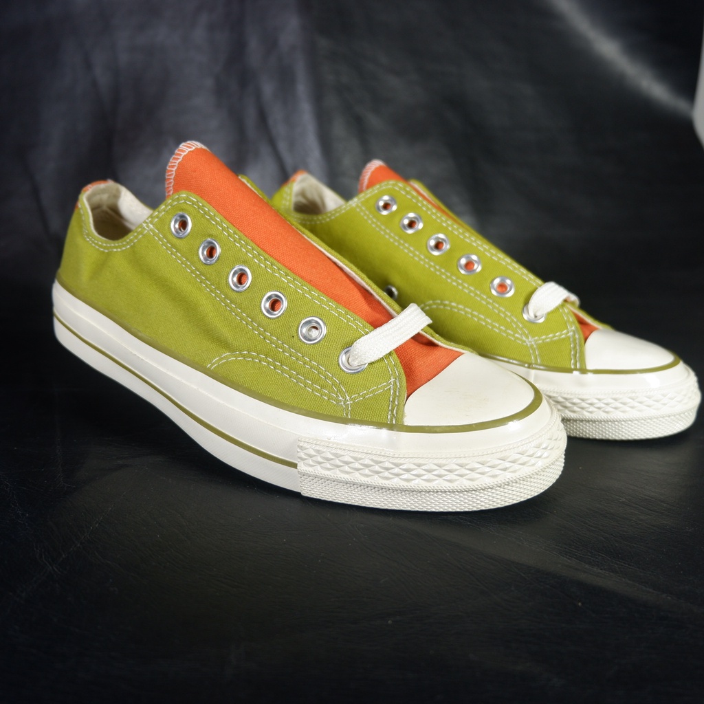 !! HOT SALE !! Matcha Avocado Orange Converse All Star Chuck Taylor Low ...