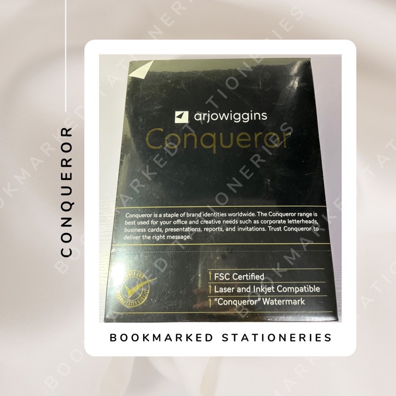 1 Ream Conqueror Premium Specialty Paper 90 GSM 500 Sheets | Shopee ...