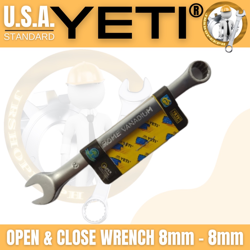 Solo Yeti Combinationwrenches 8Mm-8Mm Open And Close Spanners Usa Tools ...