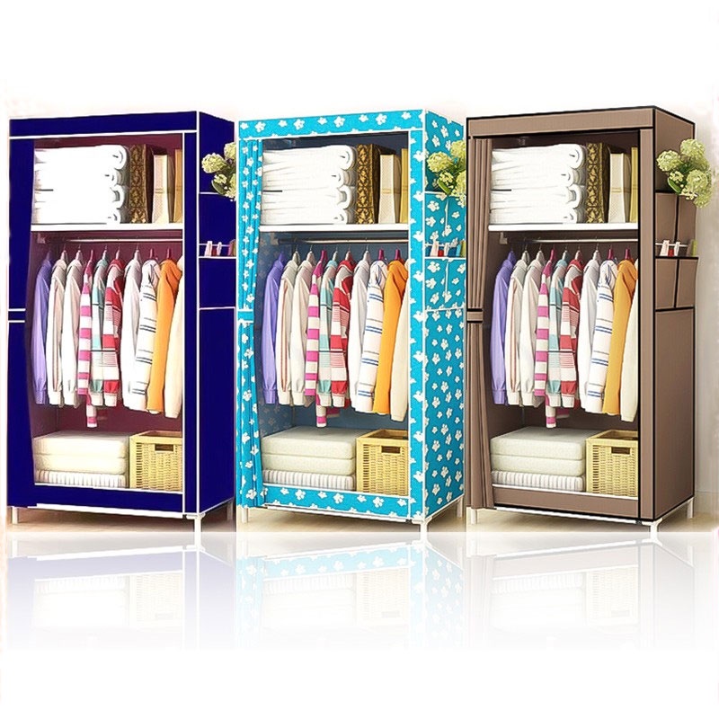 Clothes Storage Wardrobe Cabinet Fashion 150*70*45cm Size | Shopee ...