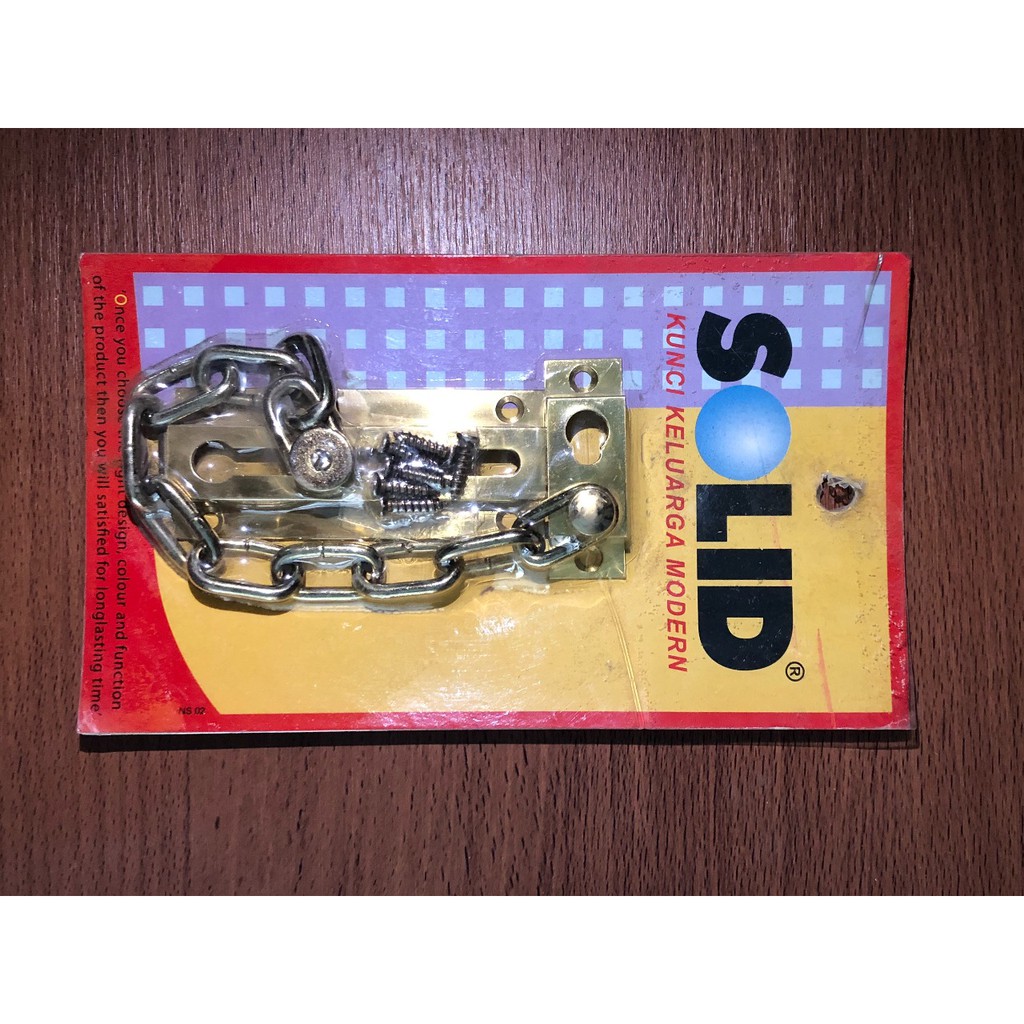 Original Door Lock SOLID Chain Grendel | Shopee Philippines
