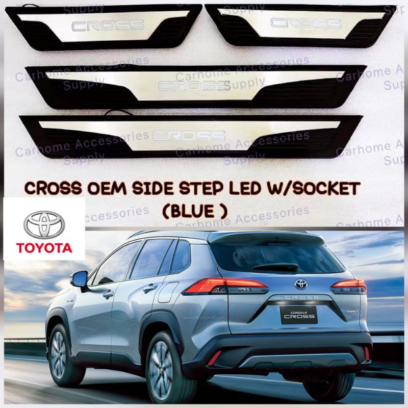 Toyota corolla Cross OEM side step LED 2021-2023 door step sill plate ...