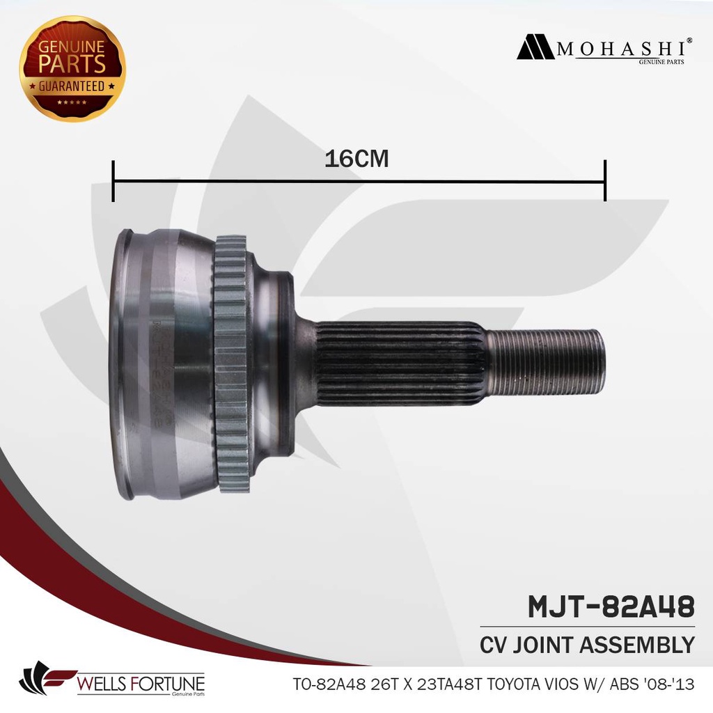 TOYOTA VIOS W/ ABS 2008 - 2013 26T X 23T MOHASHI CV JOINT ASSEMBLY (1PC ...
