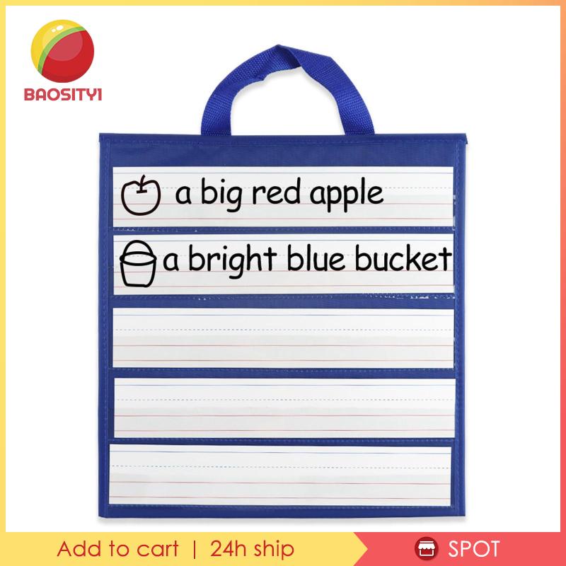 20Pcs Schedule Pocket Chart Card Sentence Strips for Preschool | Shopee ...