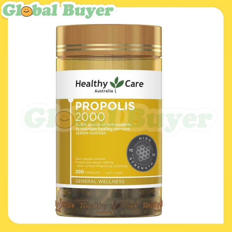 Healthy Care Propolis 2000mg 200 Capsules | Shopee Philippines