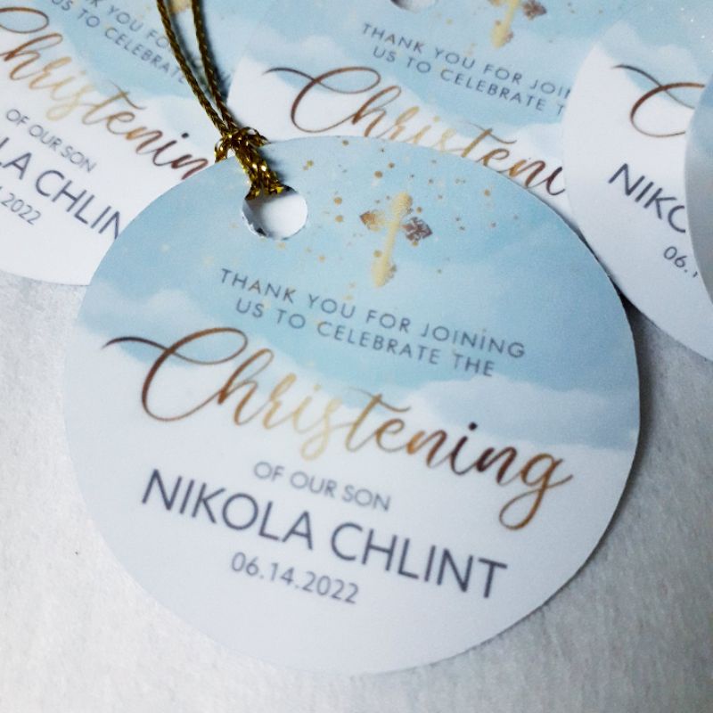 Christening Souvenir Tags | Shopee Philippines