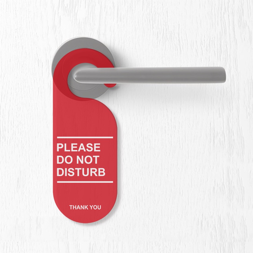 Door Sign Handle Signage Hotel - Please Do Not Disturb | Shopee Philippines
