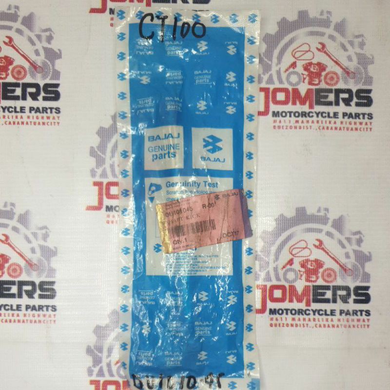 DU101045 CT100 Kick Shaft GENUINE (G7-A) | Shopee Philippines
