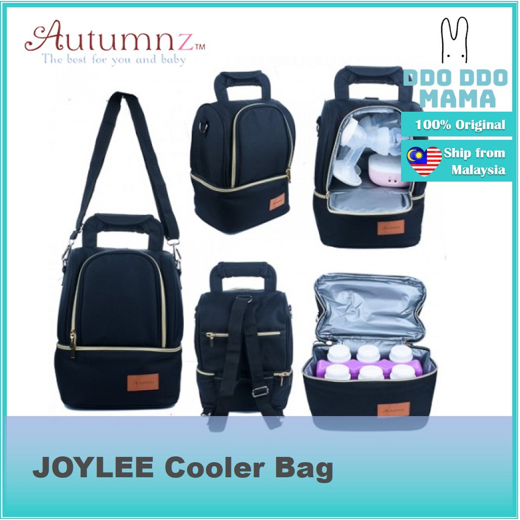 Autumnz JOYLEE 2 Layers Breast Pump & Breast Milk Cooler Bag with Shoulder Sling (Black ...
