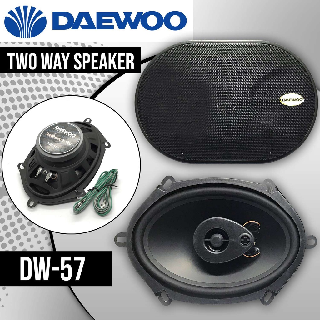 ⚡DAEWOO 5"X7" Two Way Car Speakers 600W (PAIR)⚡ | Shopee Philippines