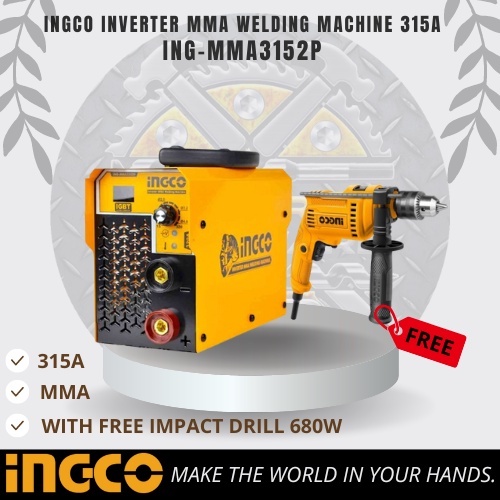 INGCO Inverter Portable Welding Machine 315AMP (ING-MMA3152P) w/ FREE ...