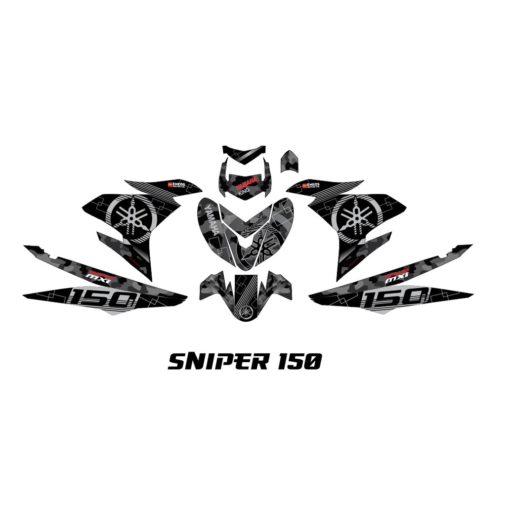Sniper150 Camo Decal kit (2017-2018) | Shopee Philippines