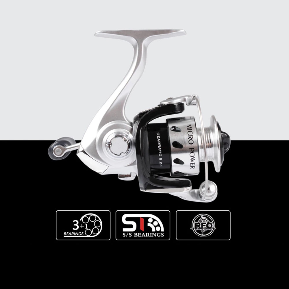 Ryobi Micro Power Ultra Light Fishing Reel Power Handle Spinning ...