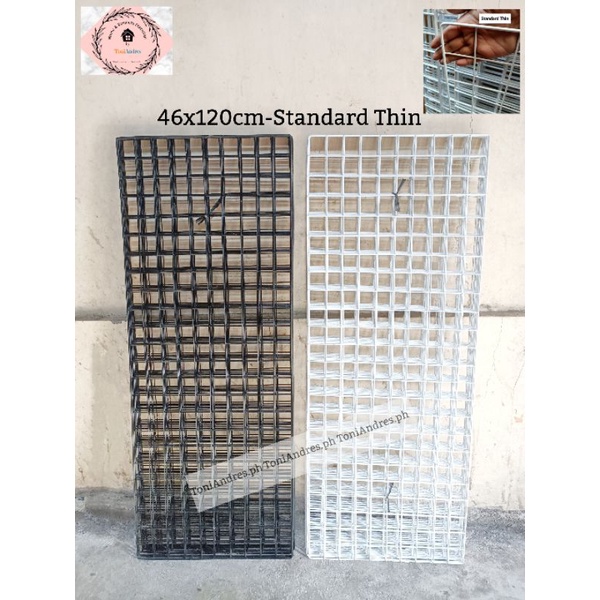 (46x120cm-THIN) Screen Wire Mesh Grid Wall Decoration Panel | Shopee ...