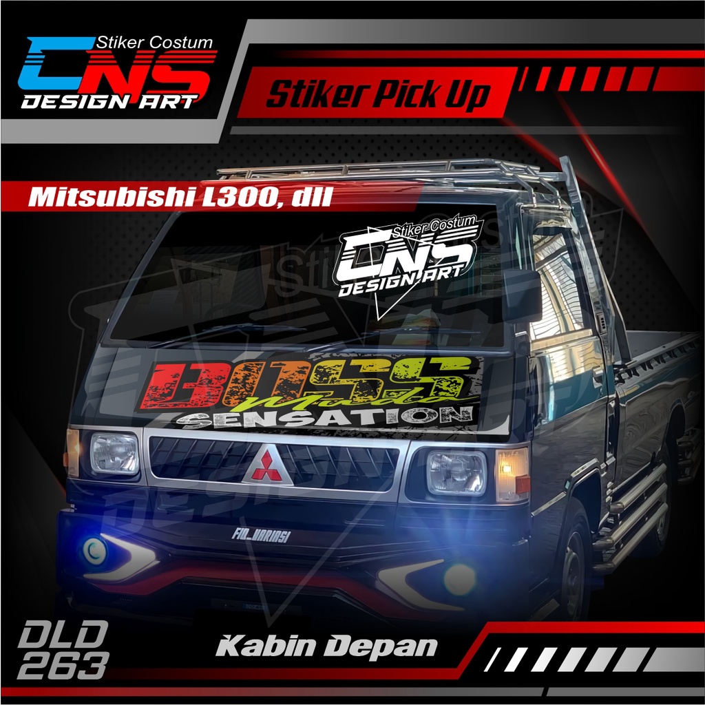 Front Cabin Sticker Pick up Young BOSS SENSATION Mitsubishi L300 Etc ...